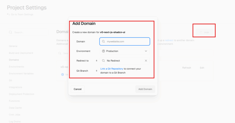 How to Add a Custom Domain on Vercel » BlogiFy