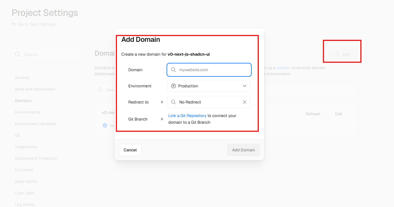How to Add a Custom Domain on Vercel » BlogiFy